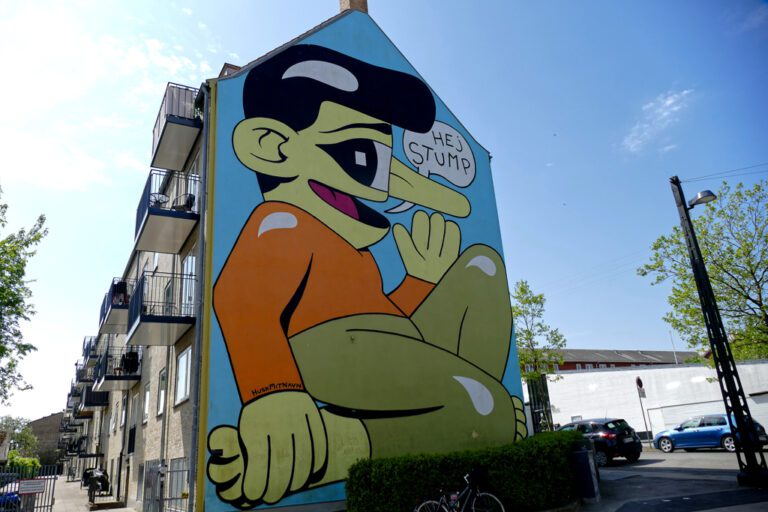 Street Art in COPENHAGEN: Open Air Gable Gallery in Nordvest